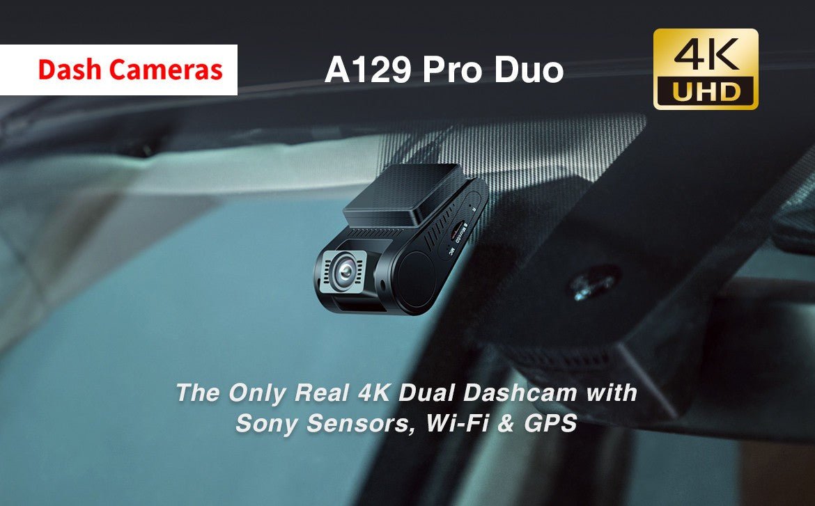 The Only Real 4K Dual Dashcam with Sony Sensors, Wi-Fi & GPS